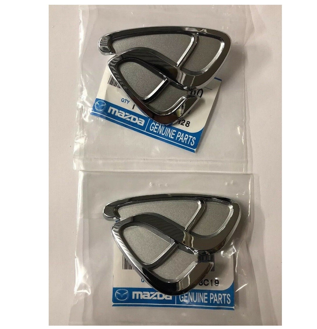 Mazda Rotary RX7 FD EFINI Front & Rear Badge Set Silver Genuine Mazda ...