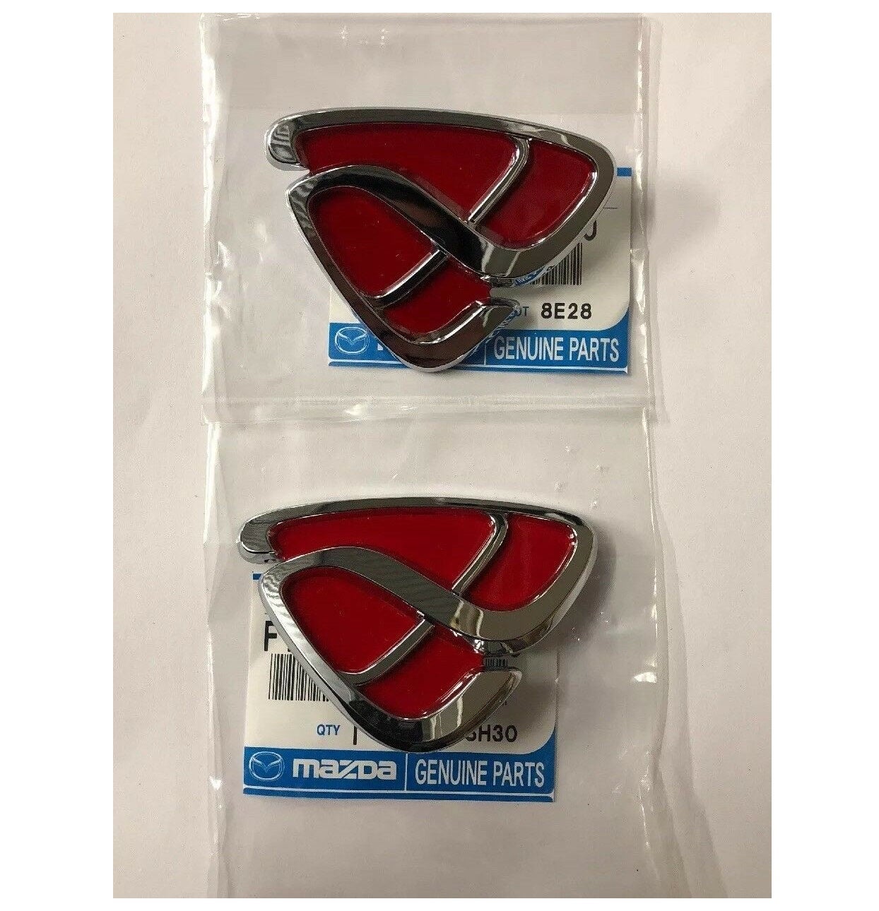 Mazda Rotary RX7 FD EFINI Front & Rear Badge Set Red Genuine Mazda 13BT ...